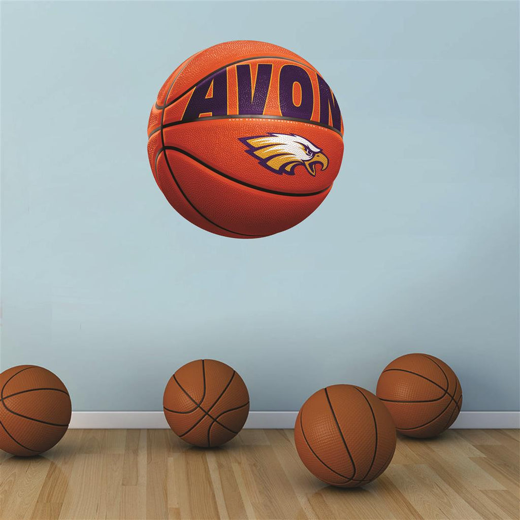 Avon Eagles ORANGE basketball Wall Mascot™ 3 SIZES – Graffiti Wearhouse