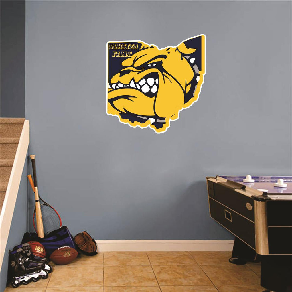Olmsted Falls Ohio Map Wall Mascot™ Version 3 – Graffiti Wearhouse